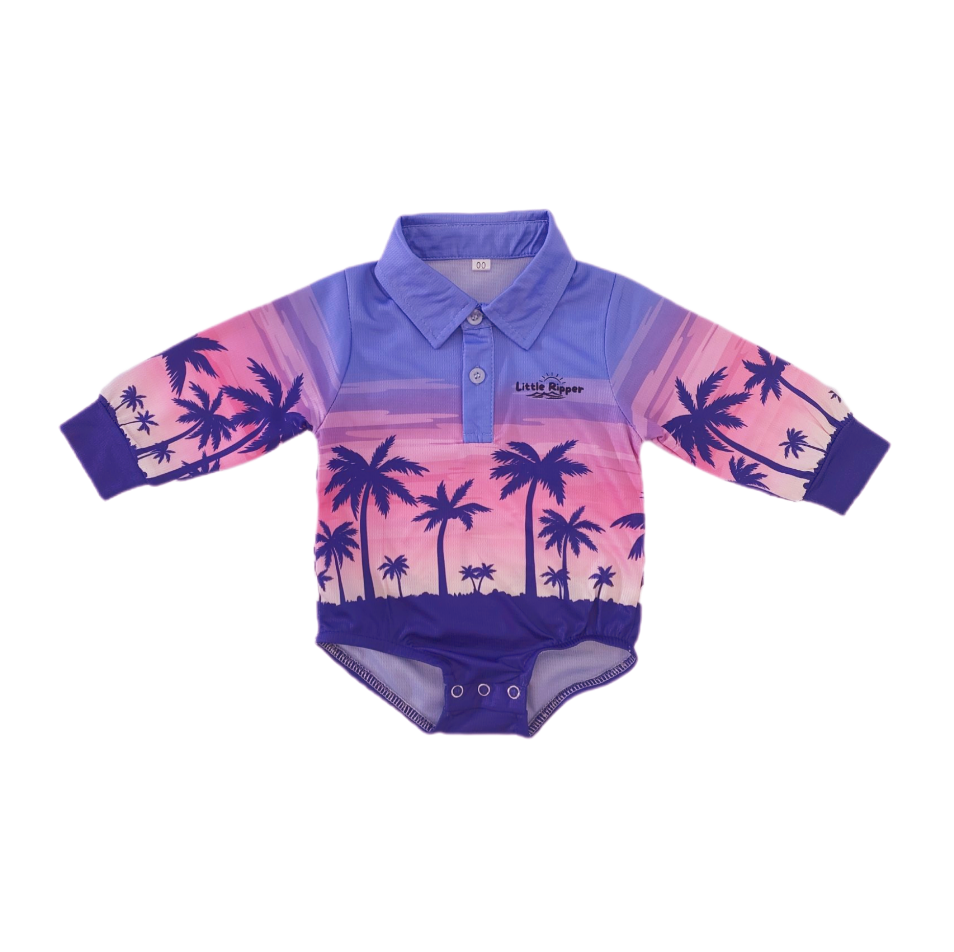 Palm Tree Fishing Onesie – Little Ripper Apparel